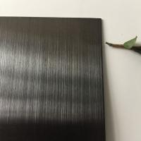 China inox 316 0.5mm 1mm 2mm 3mm Hairline Finish Anti-fingerprint Black Stainless Steel Sheet for sale