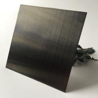 China USA Import Price 304 316 PVD Color Black Hairline Stainless Steel Sheet for sale