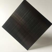 China USA Import Price 304 316 PVD Color Black Hairline Stainless Steel Sheet for sale