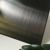 China USA Import Price 304 316 PVD Color Black Hairline Stainless Steel Sheet for sale