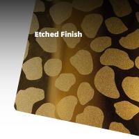 China High Quality SS 304 316 Decorative Metal Sheets Customized Design Pattern Etched Stainless Steel Sheet for sale