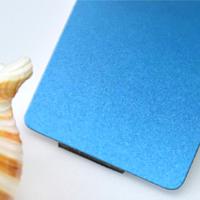 China China Grand Metal Manufacturer Sky Blue Color Design 304 316 2MM Thick Stainless Steel Sandbleasting Sheet AFP Finish for sale