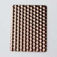 China Decorative SS metal sheet 201 304 316 Stamping Circle Pattern PVD Rose Gold Color Textured Stainless Steel Sheet for sale
