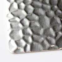 China PVD Silver Color 2B Brushed Finish Honeycomb Metal Panel 304 Textured Stainless Steel Sheets for sale