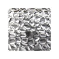China PVD Silver Color 2B Brushed Finish Honeycomb Metal Panel 304 Textured Stainless Steel Sheets for sale