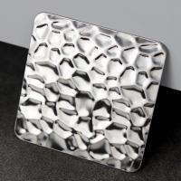 China PVD Silver Color 2B Brushed Finish Honeycomb Metal Panel 304 Textured Stainless Steel Sheets for sale