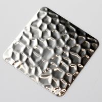 China PVD Silver Color 2B Brushed Finish Honeycomb Metal Panel 304 Textured Stainless Steel Sheets for sale