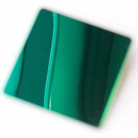 China Decorative Building Materials AISI 304 Double Color Green Mirror Stainless Steel Sheet for sale