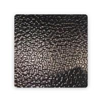 China Hand-Designed Texture Pattern Black Titanium Coated Stainless Steel Hammered Metal Sheets for sale