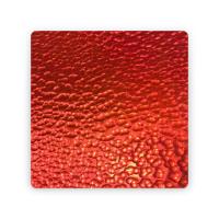 China Bright AISI 304 Stainless Steel PVD China Red Color Stainless Steel Hammered Sheet for sale