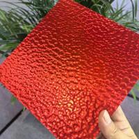 China Bright AISI 304 Stainless Steel PVD China Red Color Stainless Steel Hammered Sheet for sale