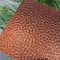 China 304 316 4x8 4x10 Size PVD Coffee Brown Hammered Stainless Steel Sheet China Factory Cheap Wholesale Prices for sale