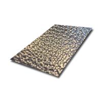 China Silver Metal Sheet Hammered Texture Finish Decorative Stainless Steel Wall Panels and Ceiling Cladding for sale