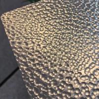 China Silver Metal Sheet Hammered Texture Finish Decorative Stainless Steel Wall Panels and Ceiling Cladding for sale