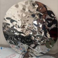 China Custom Cutting Size Water Ripple Effect Stainless Steel Circular Ceiling Panels Decoration for sale