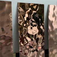 China Grade 201 304 304L 316 316L PVD Rose Gold Stainless Steel Water Ripple Sheets for sale