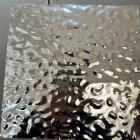 China Designer’s Choice Silver Mirror Water Ripple Stainless Steel Sheet for Interior Decorator for sale