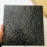 China Foshan Factory Direct PVD Black Titanium Water Ripple Stainless Steel Sheet Price for sale