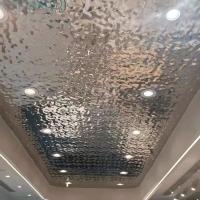 China Embossed Textured Stainless Steel Water Ripple Sheet For Ceiling Decorative for sale