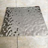 China Embossed Textured Stainless Steel Water Ripple Sheet For Ceiling Decorative for sale