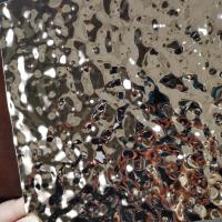 China Embossed Textured Stainless Steel Water Ripple Sheet For Ceiling Decorative for sale