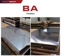 China AISI 430 Cold Rolled BA Finish 0.3-3.0mm Thick 4ft x 8ft Stainless Steel Sheet for sale