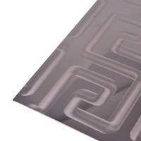 China Etching Decorative Stainless Steel Sheet 304 316 Bright 3D Laser Finish Pvd Coated Rose Gold for sale