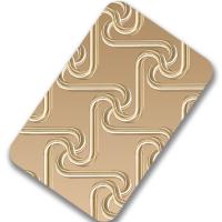 China Coated Pvd 3D Finishing Laser Stainless Steel Sheet For Interior Wall Decoration for sale