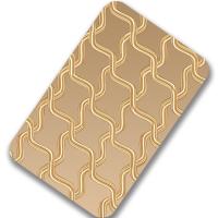 China 201 304 430 316 ASTM SUS Stainless Steel Sheet Surface 3D Laser For Ceiling Decoration for sale