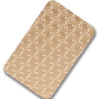 China 3D Laser Stainless Steel Sheet Bar KTV Decorative Circles Laser Sheet To Draw for sale