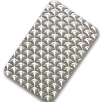 China Gold Color Finish Stainless Steel Sheet 3D Laser Decor Pattern for sale