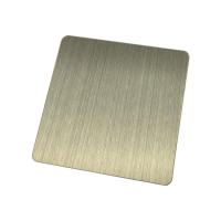 China China Factory Price PVD coating Hairline Finish Fingerprint-resistant Stainless Steel Sheet for sale