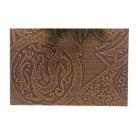 China Copper Brass Coated Clad Decorative Stainless Steel Sheet 600mm Length for sale