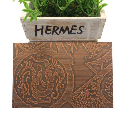 China Copper Brass Coated Clad Decorative Stainless Steel Sheet 600mm Length for sale