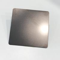 China inox 304 0.5mm Anti-Fingerprint Finish PVD Black Coating On Sandblasted Stainless Steel Sheet for sale