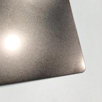 China inox 304 0.5mm Anti-Fingerprint Finish PVD Black Coating On Sandblasted Stainless Steel Sheet for sale