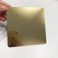 China SUS 304 316 Metal Sheet 4x8 Bead Blasted Finish Champagne Gold Stainless Steel Sheet for sale