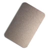 China 3050mm Length Decorative Stainless Steel Sheet TV Background Rose Gold Bead Blasted for sale