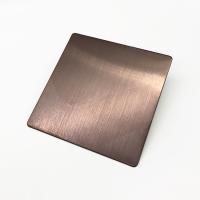 China Hairline Finish Anti Fingerprint Stainless Steel Sheet 304 Plate Gold Plated for sale
