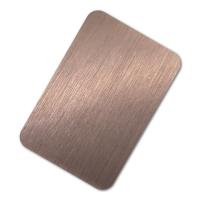 China Hairline Finish Anti Fingerprint Stainless Steel Sheet 304 Plate Gold Plated for sale