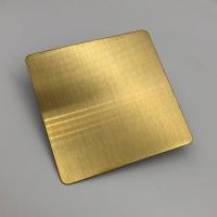 China Mill Edge Brushed Stainless Steel Sheet 0.7 Mm Grand Metal For Hotel Restaurant for sale