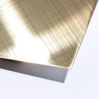China Hotel 0.8mm Decorative Stainless Steel Sheet 4X8 With PVC Film for sale