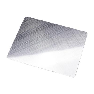 China 0.8mm Brushed 201 304 Stainless Steel Sheet For Wall Panel Natural Color for sale