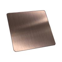 China AISI 304 0.6mm Rose Gold Color Stainless Steel Coil Hailine Surface Finish for sale
