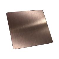 China AISI 304 0.6mm Rose Gold Color Stainless Steel Coil Hailine Surface Finish for sale
