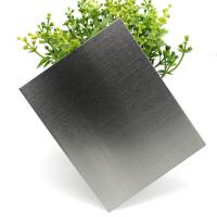 China 1219 x 2438mm Black Stainless Steel Sheet Hairline Finish Decorative Interior Wall Paneling for sale
