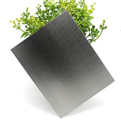 China 1219 x 2438mm Black Stainless Steel Sheet Hairline Finish Decorative Interior Wall Paneling for sale