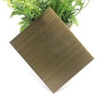 China 1219 x 2438mm Black Stainless Steel Sheet Hairline Finish Decorative Interior Wall Paneling for sale