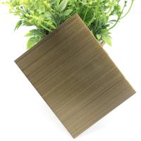 China Brushed Hairline Stainless Steel Sheet Decorative Plates 304 201 430 hl 0.28mm for sale
