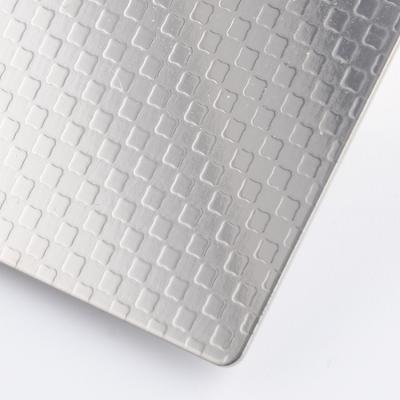 China Diamond Embossed Stainless Steel Sheet Custom Cut 3mm Thickness for sale